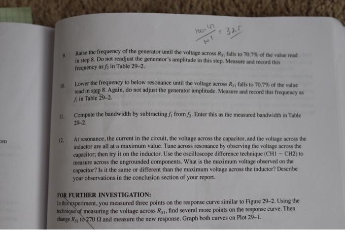 Solved Table 29-1 Table 29−2 RESULTS AND CONCLUSION:4. Using | Chegg.com