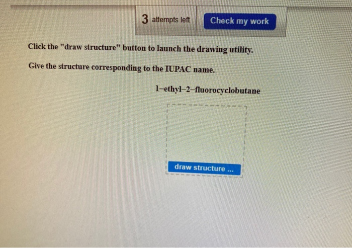 Solved 3 attempts left Check my work Click the "draw | Chegg.com