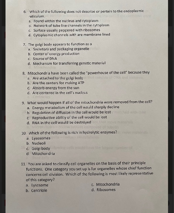 Solved Multiple Choice. 1. According to the cell membrane | Chegg.com