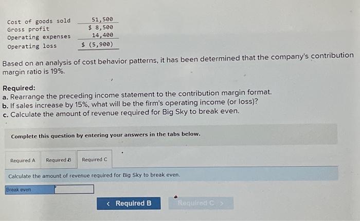 Solved Based on an analysis of cost behavior patterns, it | Chegg.com