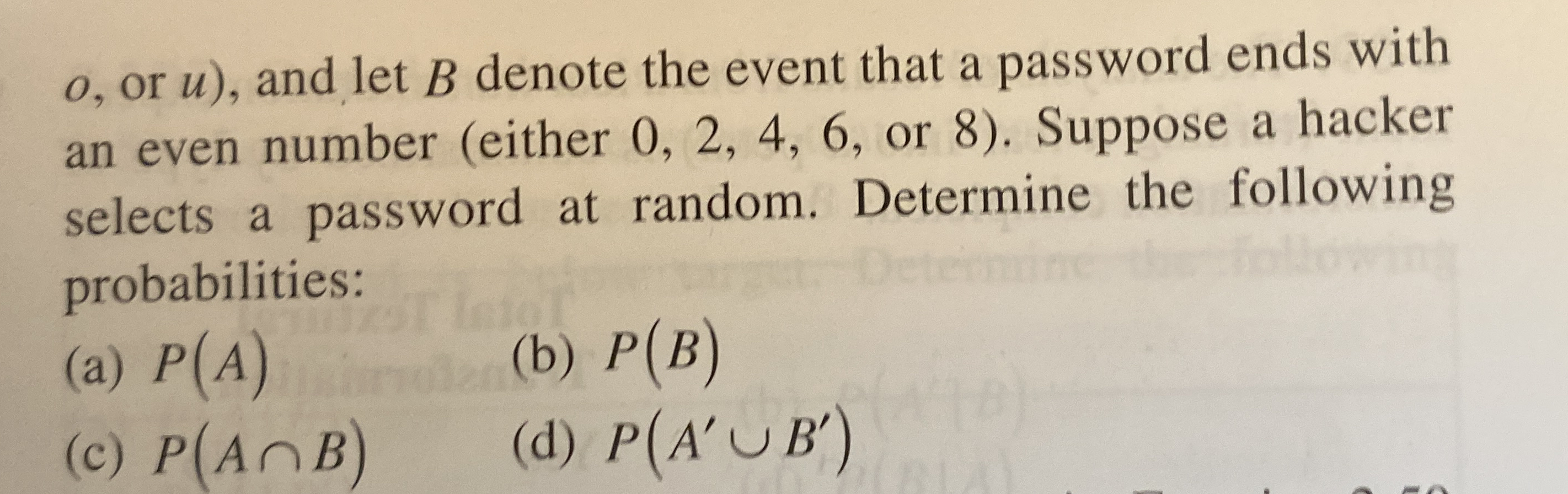 2-82. ﻿A computer system uses passwords that are six | Chegg.com