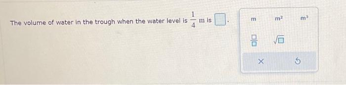 Solved A water trough has a cross section in the shape of an | Chegg.com
