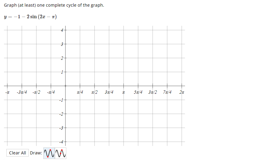 Solved Graph (at least) ﻿one complete cycle of the | Chegg.com