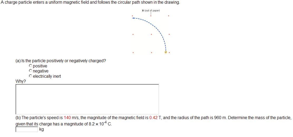 Solved A charge particle enters a uniform magnetic field and | Chegg.com