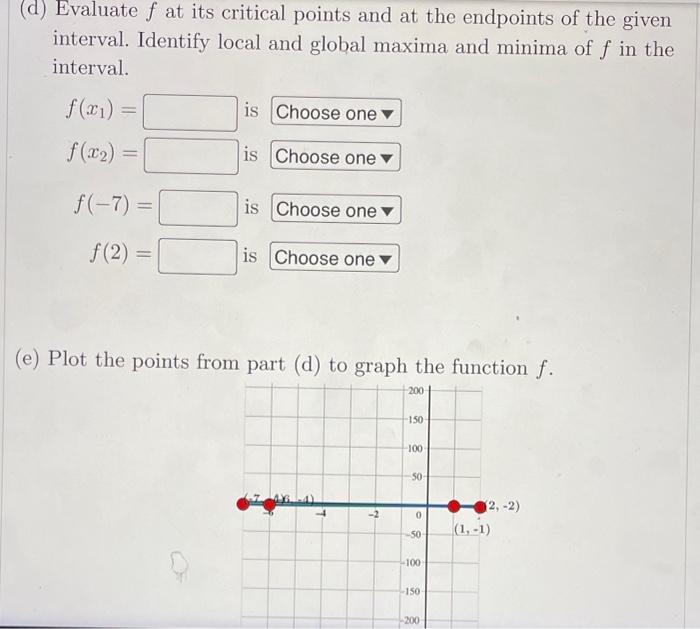 Solved Given the function f(x)=x3+3x2−9x+5 over the interval | Chegg.com