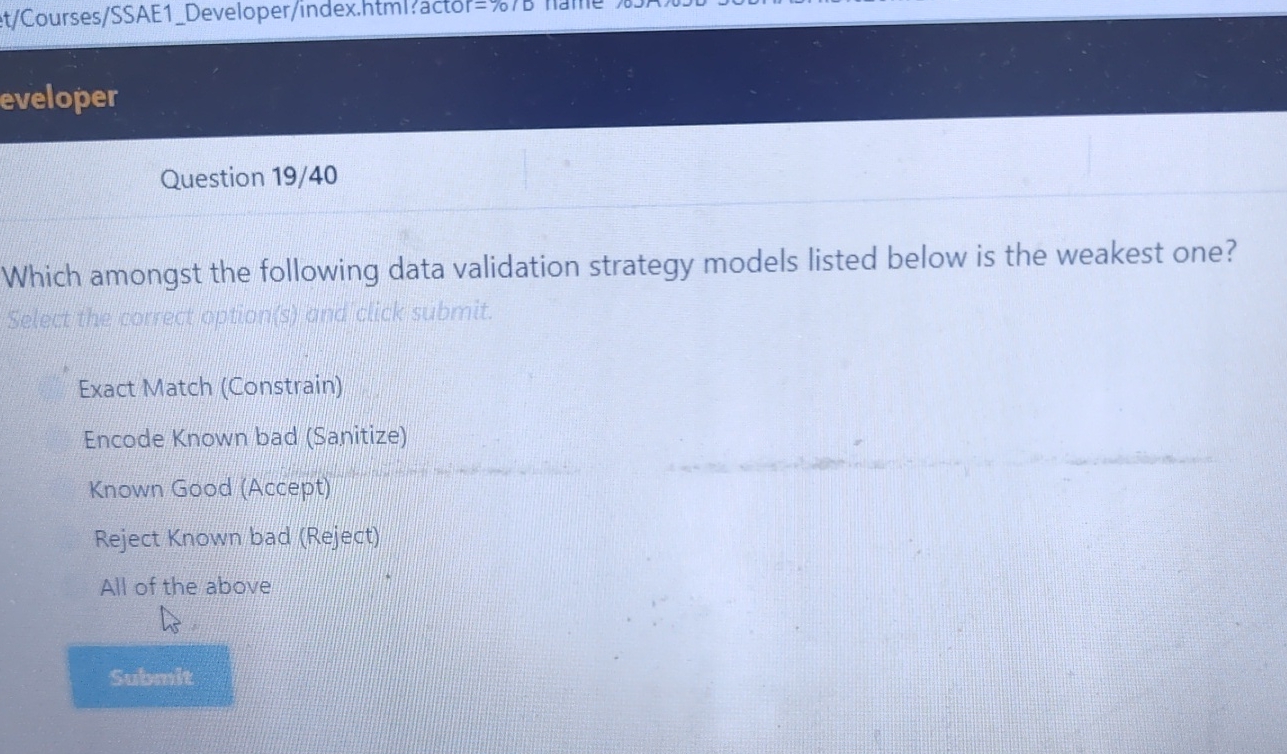 Solved eveloperQuestion 1940Which amongst the following data | Chegg.com