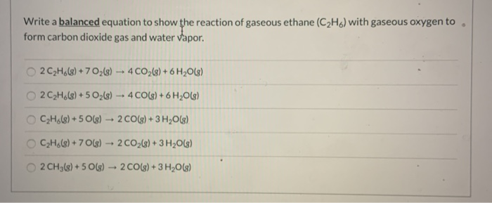 Solved Write a balanced equation to show the reaction of | Chegg.com