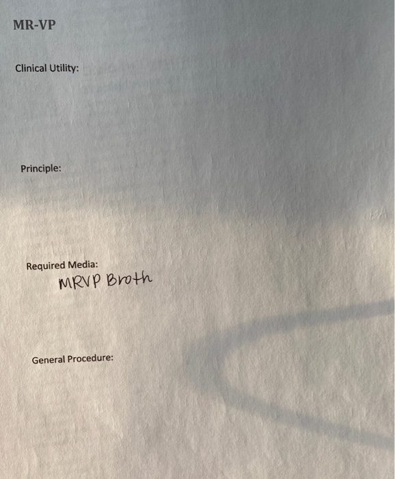 Solved MR-VP Clinical Utility: Principle: Required Media: | Chegg.com