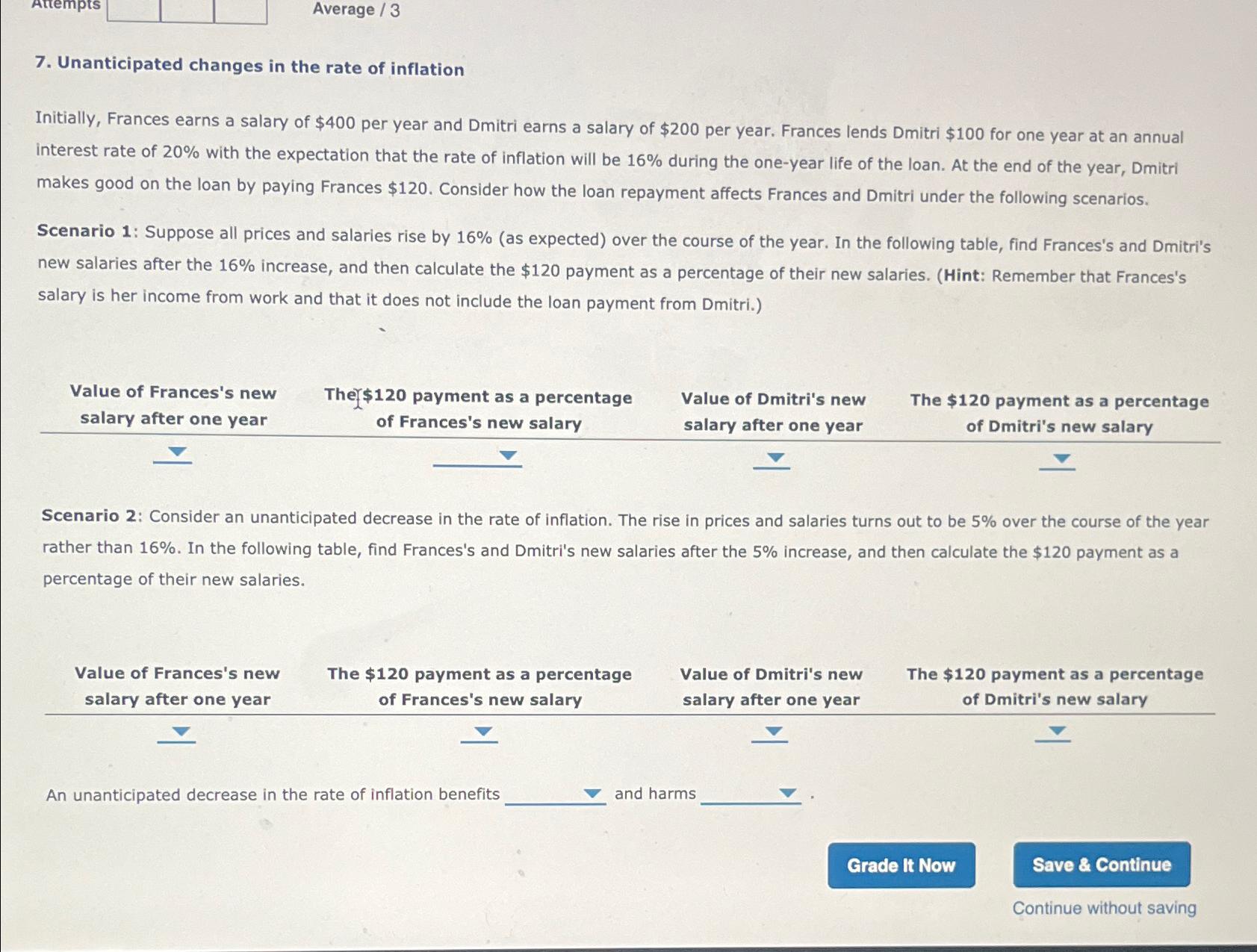 Solved Average / 37. ﻿Unanticipated changes in the rate of | Chegg.com
