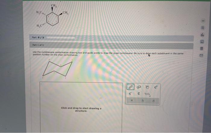 Solved Use the cyclohexane conformation drawing tool and | Chegg.com