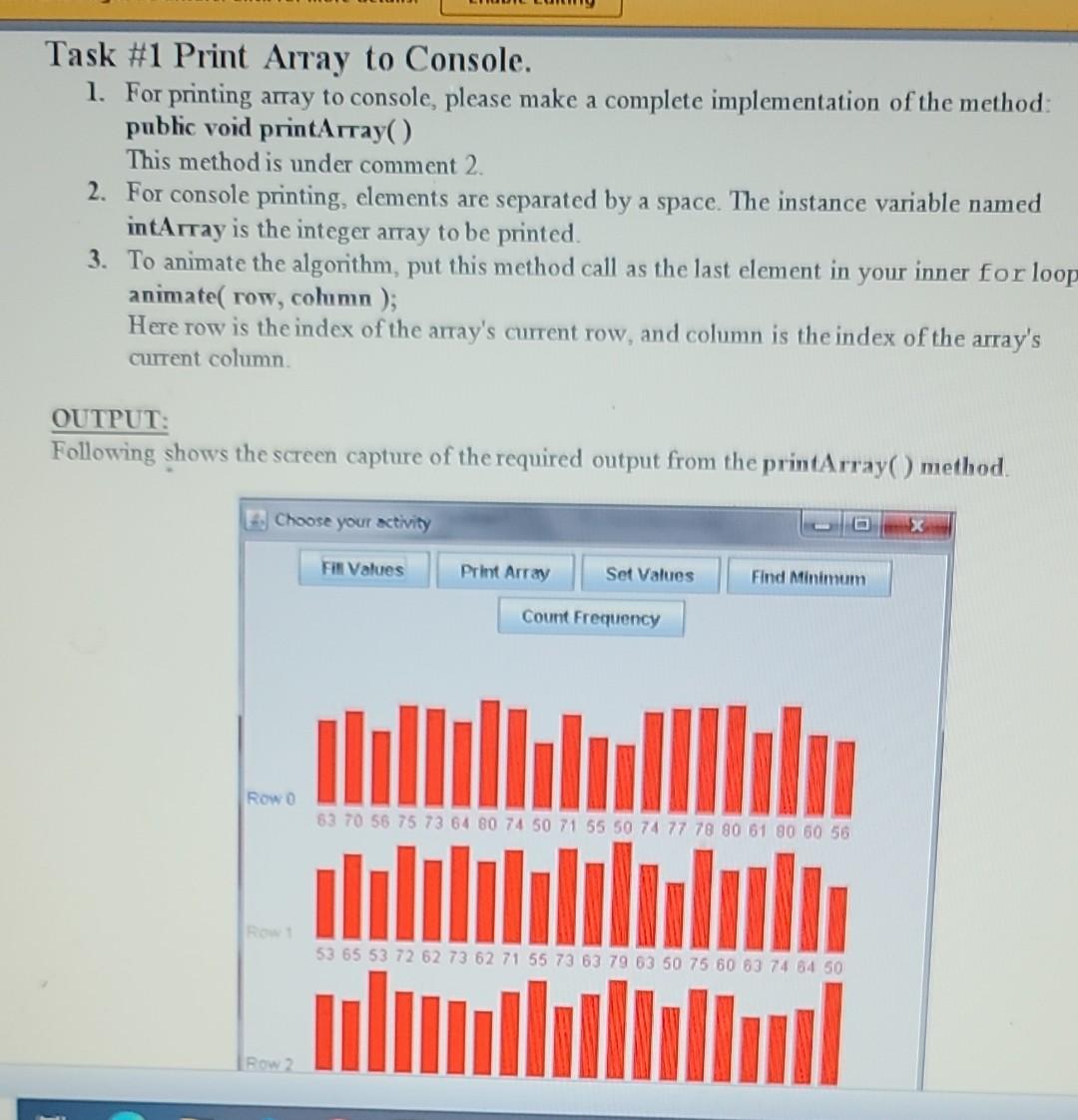 Animation of Multidimensional Programming Activity | Chegg.com