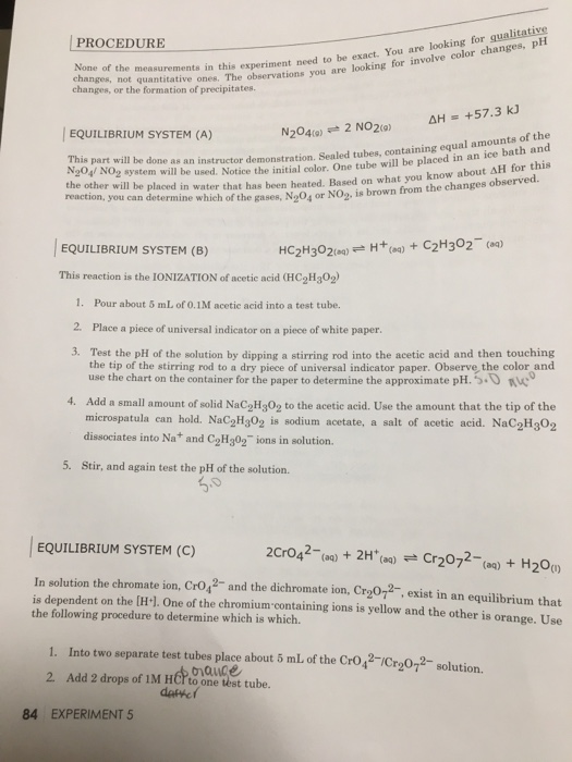 Solved Use le Chatelier's principle to explain the changes | Chegg.com