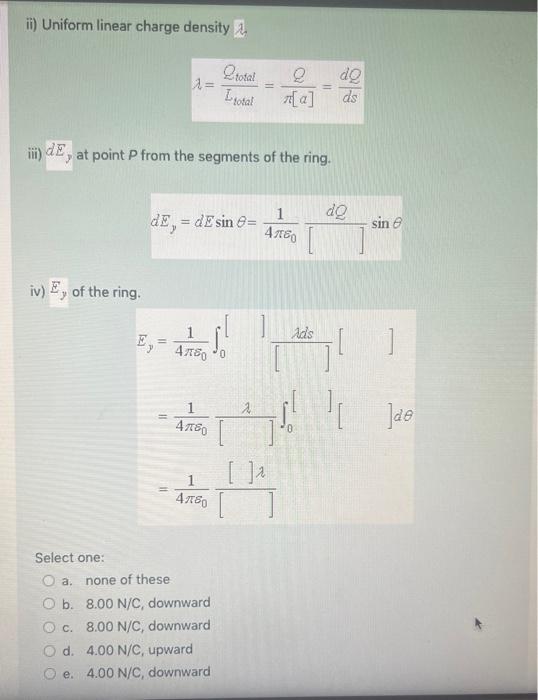 Solved Positive charge Q=6.28nC is uniformly distributed | Chegg.com