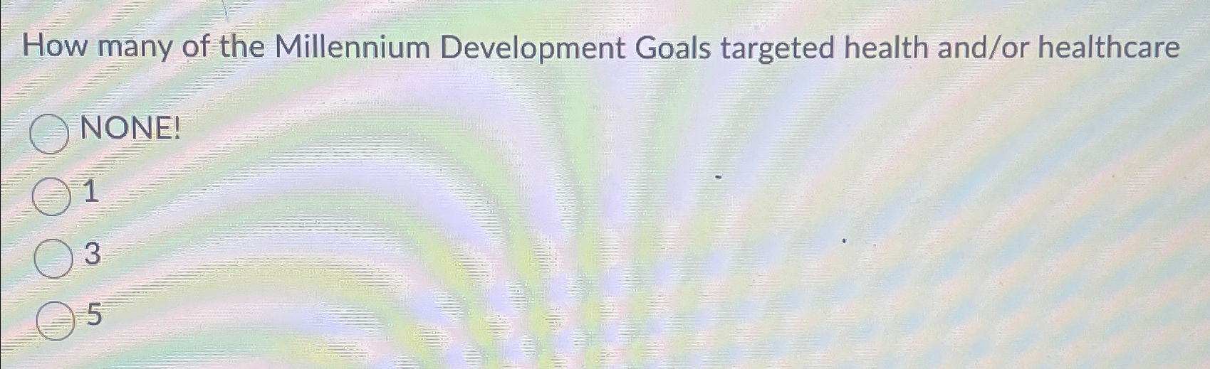 Solved How many of the Millennium Development Goals targeted | Chegg.com