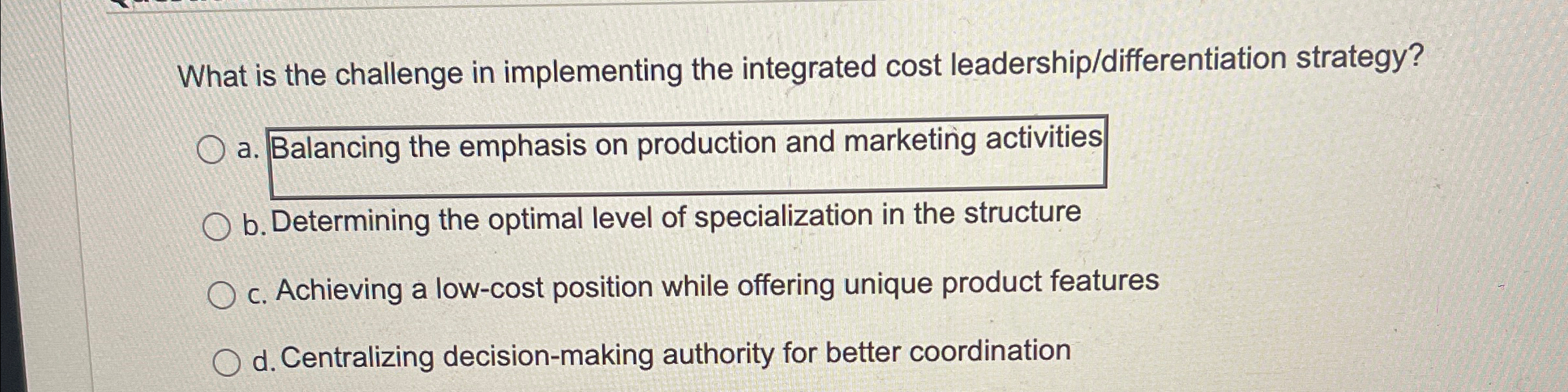 Solved What is the challenge in implementing the integrated | Chegg.com