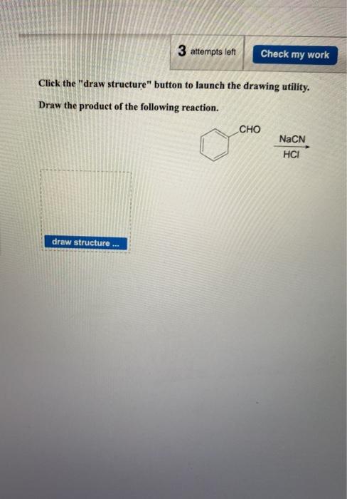 Solved 3 attempts left Check my work Click the "draw | Chegg.com