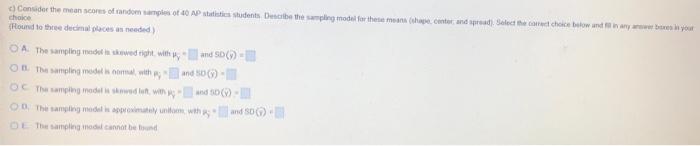 Solved The score distribution shown in the table for all | Chegg.com