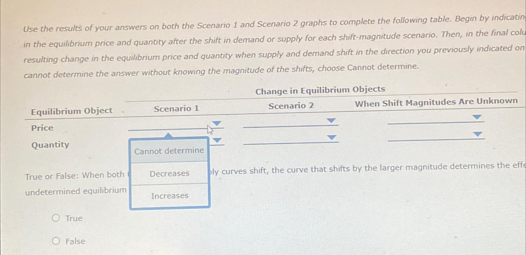 Solved Use the results of your answers on both the Scenario | Chegg.com