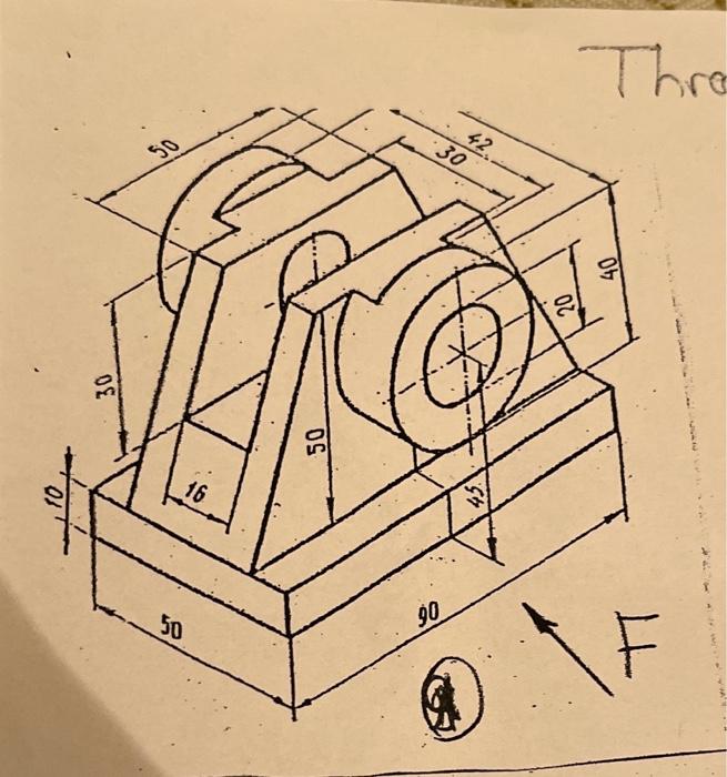 Solved please draw it so perfect with clear dimensions and | Chegg.com