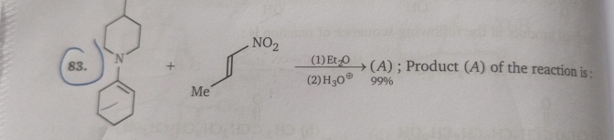 Solved →?(2)H3Oo+(1)Et2O(A) ﻿; Product (A) ﻿of the reaction | Chegg.com