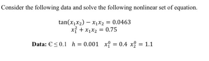 Solved Consider the following data and solve the following | Chegg.com