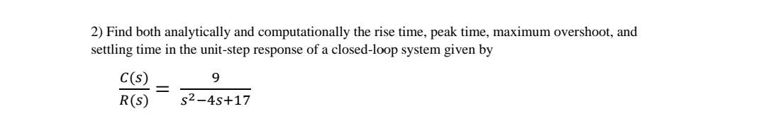 Solved 2) Find both analytically and computationally the | Chegg.com