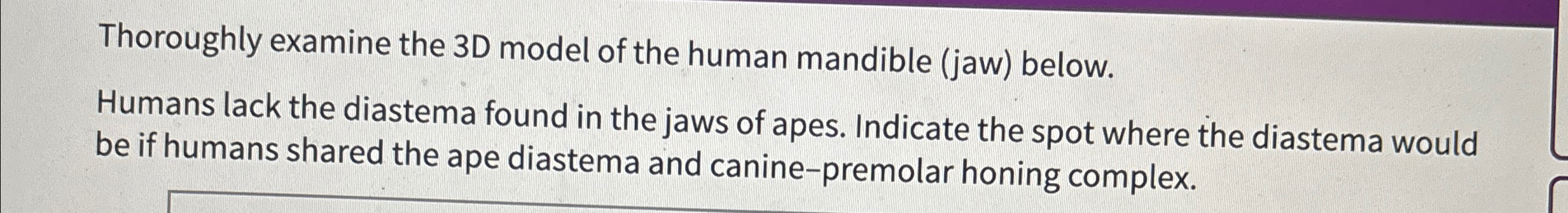 Solved Thoroughly examine the 3D model of the human mandible | Chegg.com