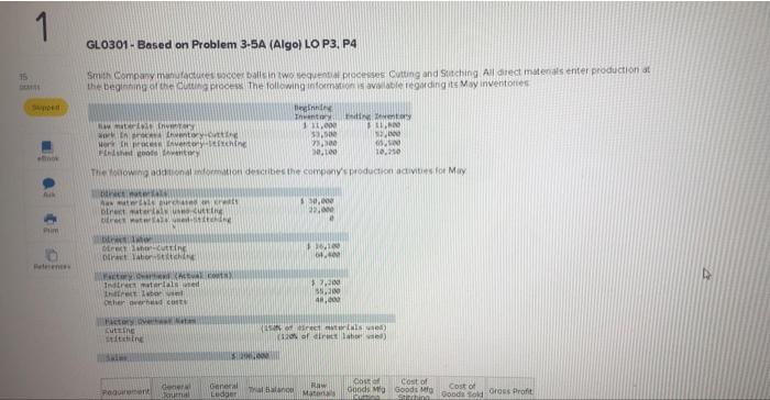 Solved GL0301-Based on Problem 3-5A (Algo) LO P3. P4Prepara | Chegg.com