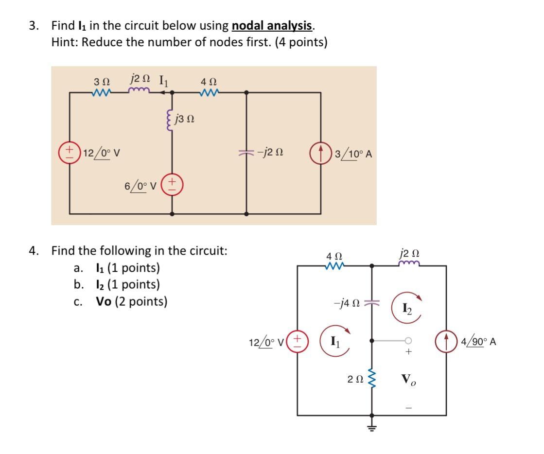 Solved Find I1 ﻿in the circuit below using nodal analysis. | Chegg.com