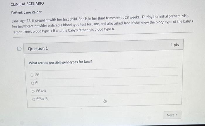 Solved Patient: Jane Raider Jane, age 25 , is pregnant with | Chegg.com