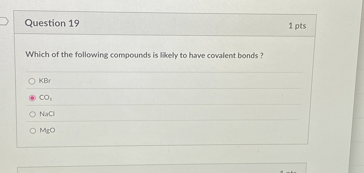 Solved Question 191 ﻿ptsWhich of the following compounds is | Chegg.com