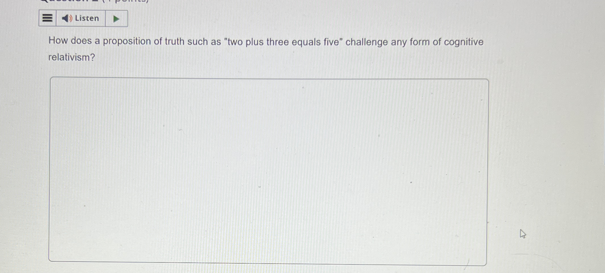 Solved How does a proposition of truth such as "two plus | Chegg.com