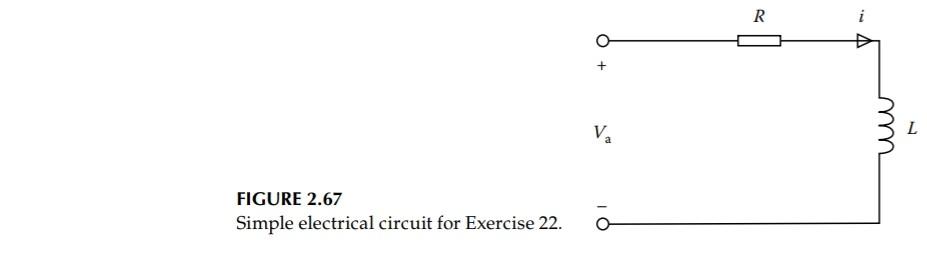 Solved A simple electrical circuit is shown in Figure 2.67. | Chegg.com