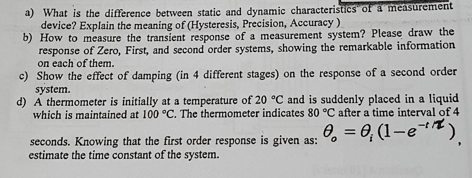 Solved a) What is the difference between static and dynamic | Chegg.com