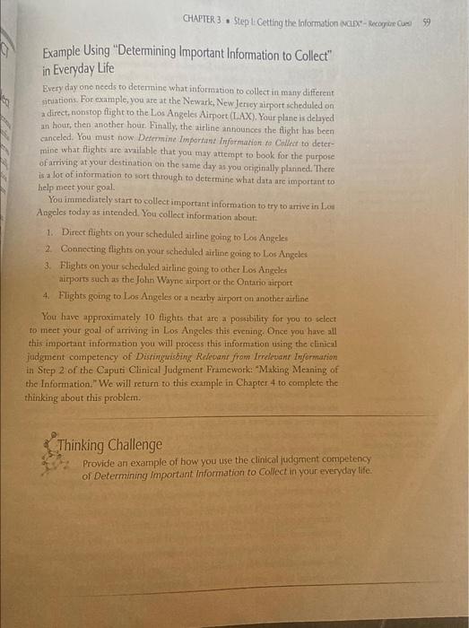 Solved Example Using "Determining Important Information to | Chegg.com