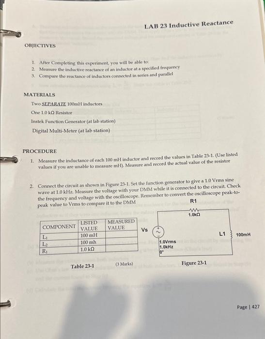 OBJECTTVES 1. After Completing this experiment, you | Chegg.com