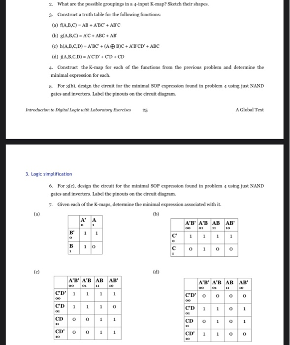 Solved 2. What are the possible groupings in a 4-input | Chegg.com