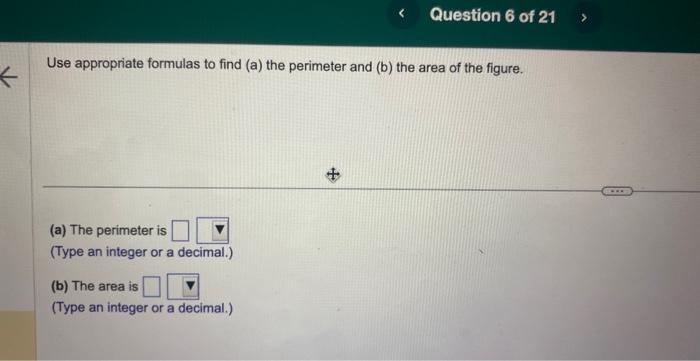 Solved Use appropriate formulas to find (a) the perimeter | Chegg.com