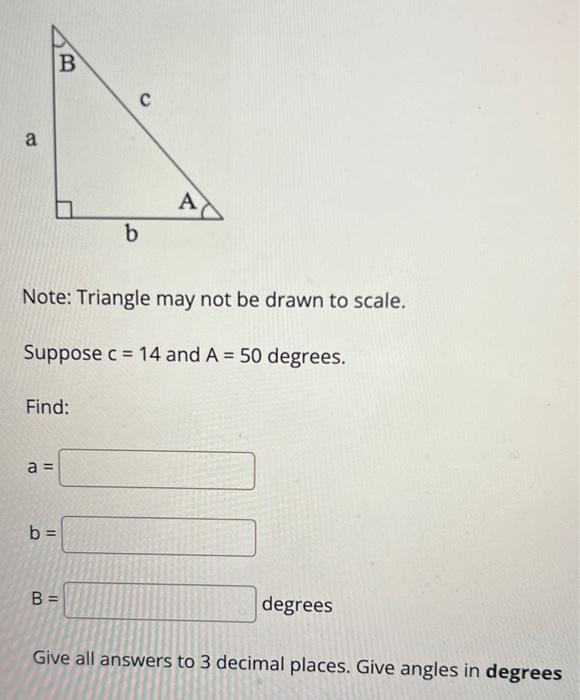 Note: Triangle may not be drawn to scale. Suppose | Chegg.com