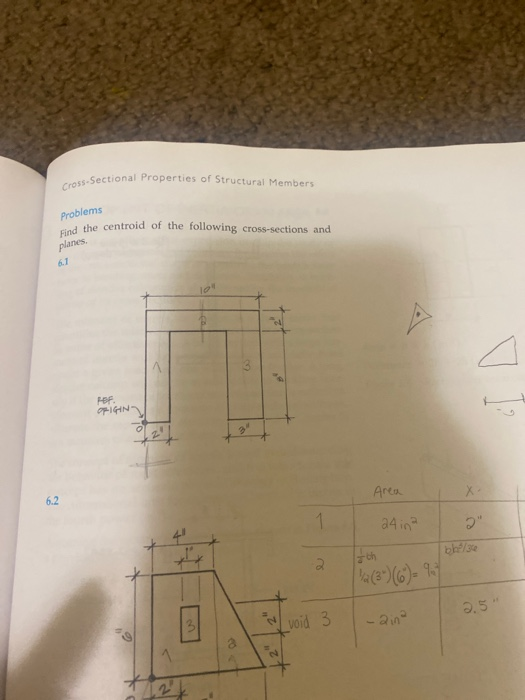 Solved Cross-Sectional Properties of Structural Members Find | Chegg.com