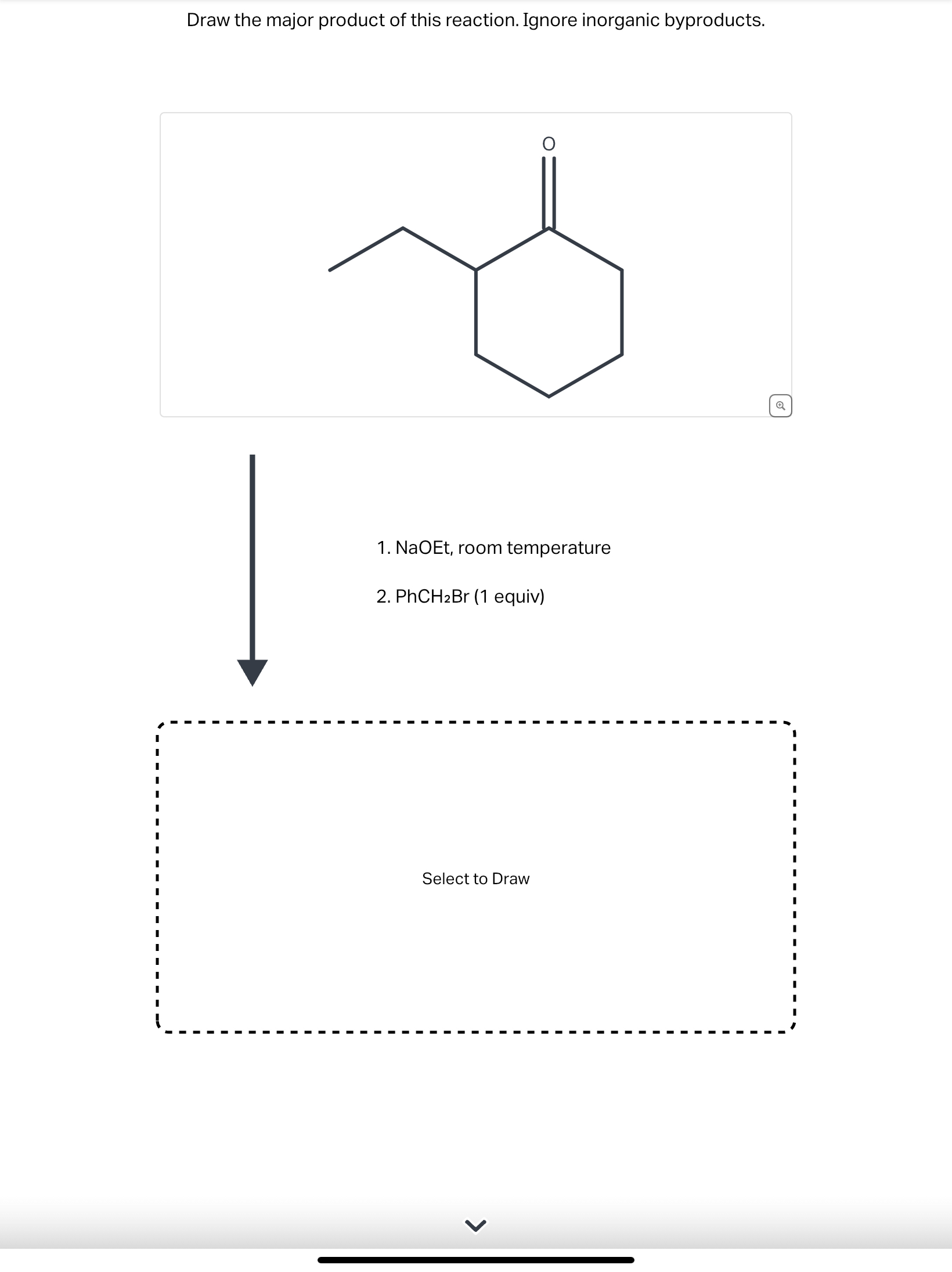 Solved Draw the major product of this reaction. Ignore | Chegg.com