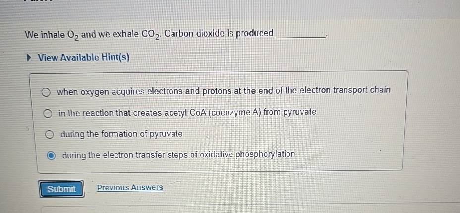 Solved We inhale O2 ﻿and we exhale CO2. ﻿Carbon dioxide is | Chegg.com