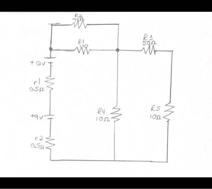 Solved Solve for the current through each resistor. | Chegg.com