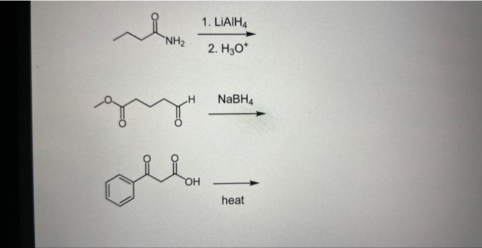 Solved 2. H3O+ 1. LiAlH4 | Chegg.com