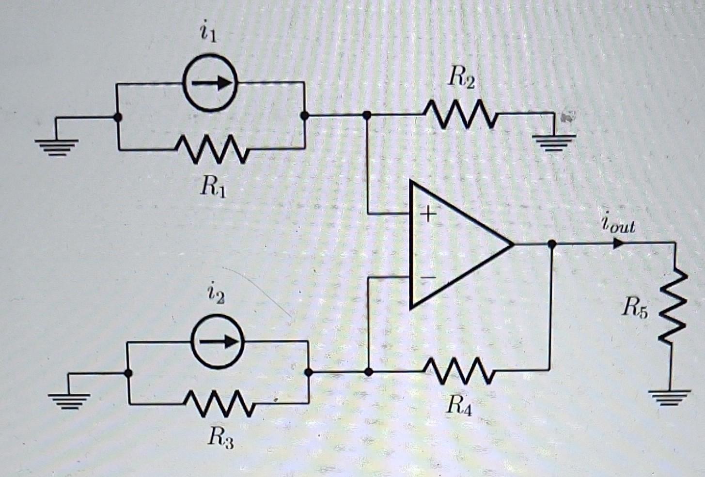 Solved In this ideal op-amp circuit, it is given: i1 = 9 ma, | Chegg.com