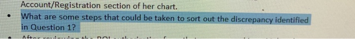 Solved Account Registration Section Of Her Chart What Are Chegg solved-account-registration-section-of-her-chart-what-are-chegg
