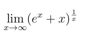 Solved lim (e® + x)? X-> | Chegg.com