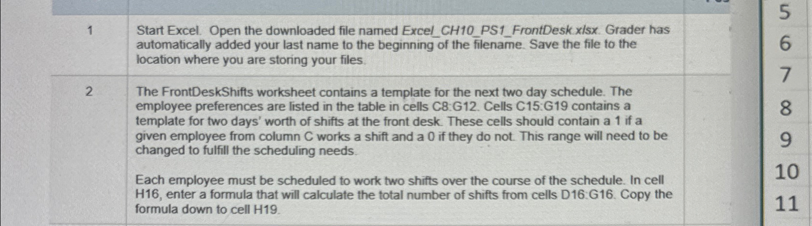 Solved Start Excel. Open the downloaded file named | Chegg.com