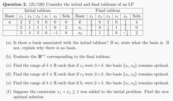 Solved Question 2. (25/120) Consider the initial and final | Chegg.com