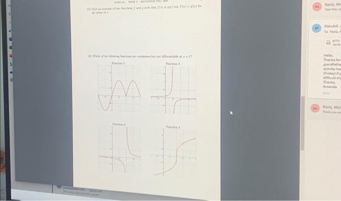 Solved MATH 251 WEEK 2 RECITATION FALL 2023 3x (1) Determine | Chegg.com